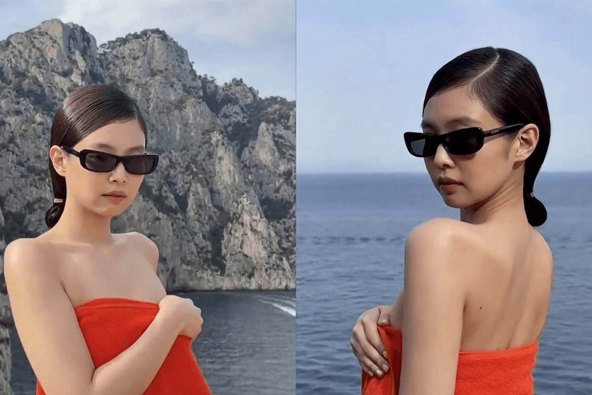 BLACKPINK's Jennie Boasts Beautiful Shoulder Lines In Unique “Towel ...